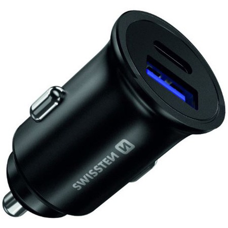 Incarcator auto Swissten cu alimentare usb-c cu incarcare rapida 3.0 ...