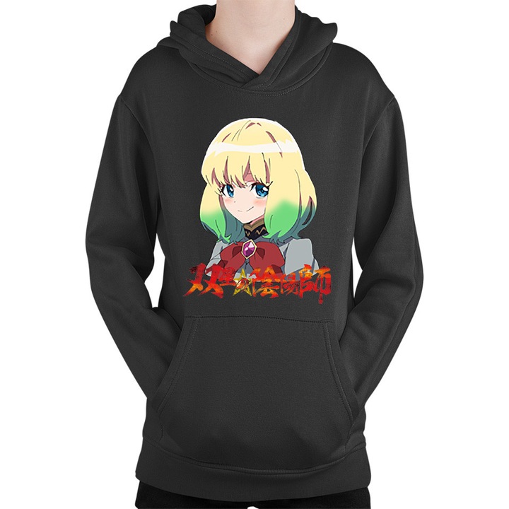 Детски суичър Twin Star Exorcists Otomi Akira Waifu, Черен, Размер 116 ...