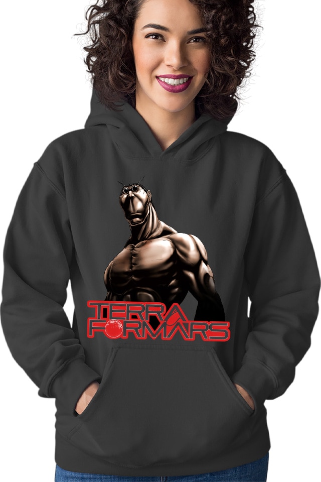 Hanorac dama Terra Formers Cockroach Mars Anime Manga, negru, marime M ...