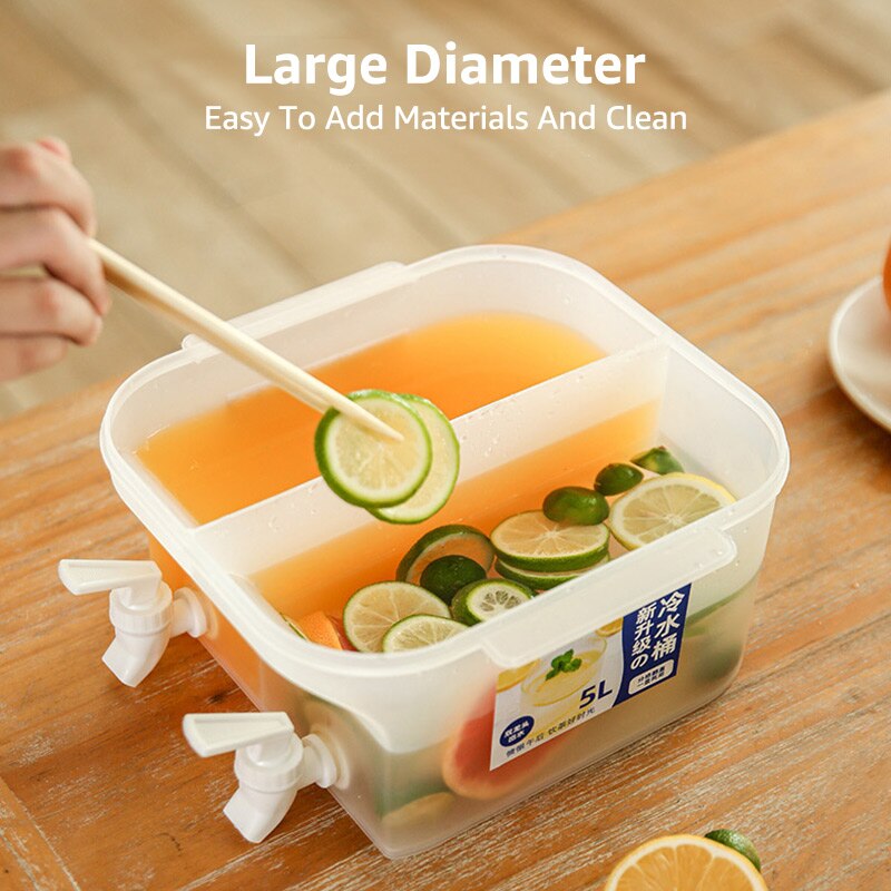 Dozator bauturi, Polipropilena, 5L, Alb - eMAG.ro