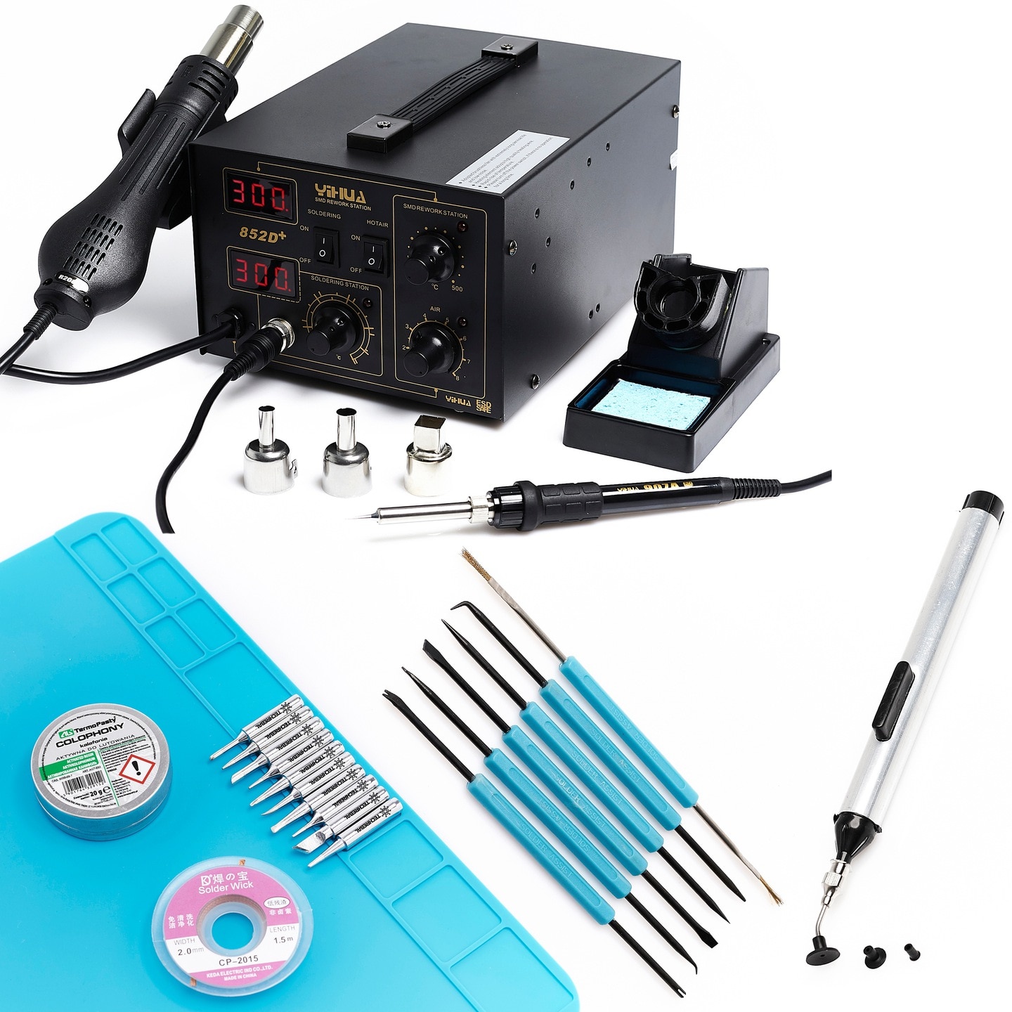 Yihua 852D + forrasztóállomás - Kit 32 - eMAG.hu