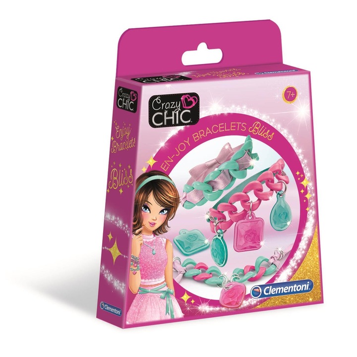 Set de artizanat, Crazy Chic, Model Bratari, Multicolor - eMAG.ro