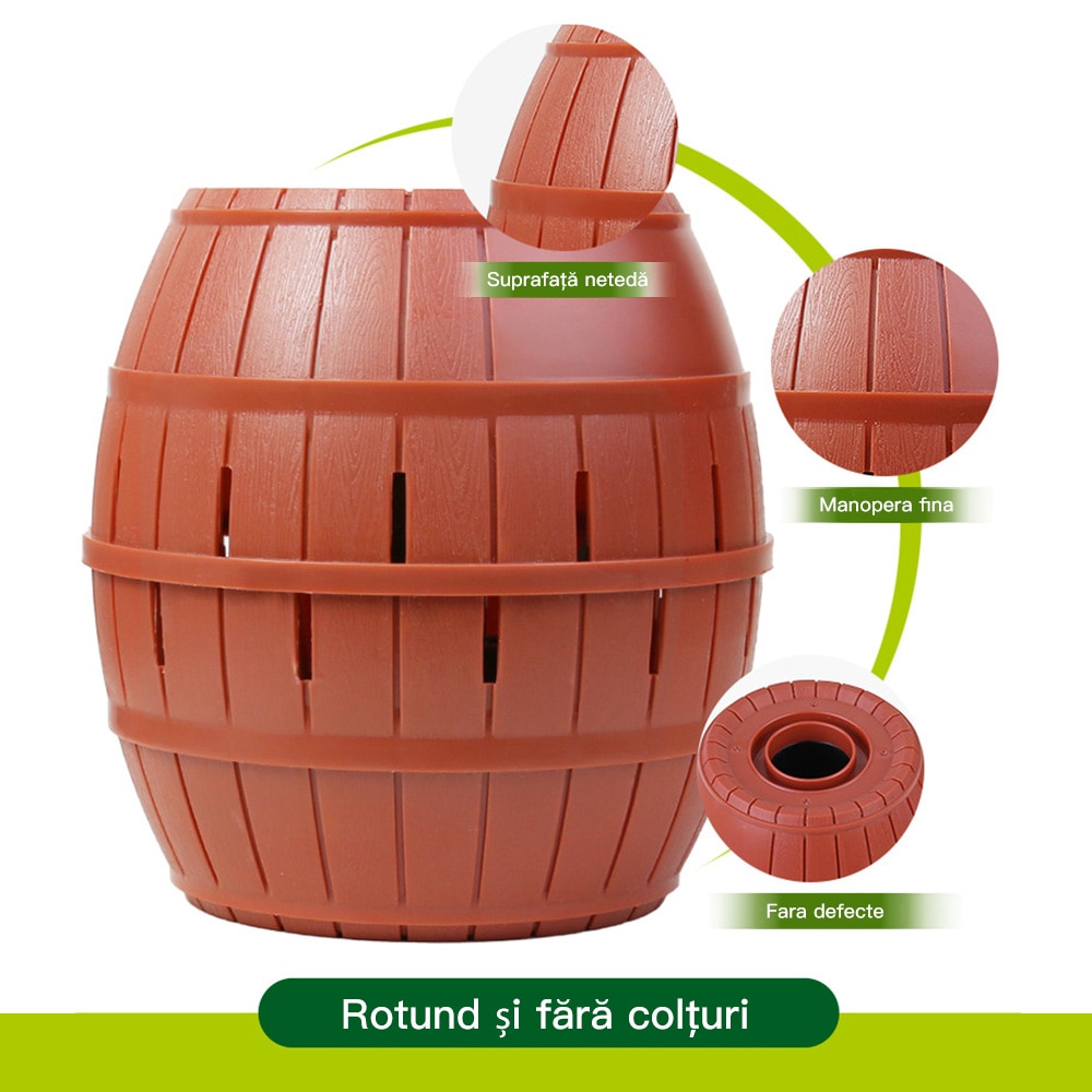 Интерактивна детска игра Pop Up Pirate, ABS, 12x12 см, Многоцветна ...