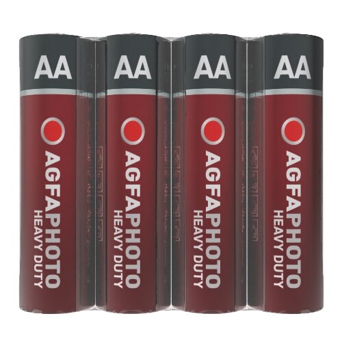 Set 4 baterii Zinc-Carbon R6 AA 1.5V Agfa Photo Heavy Duty Premium ...