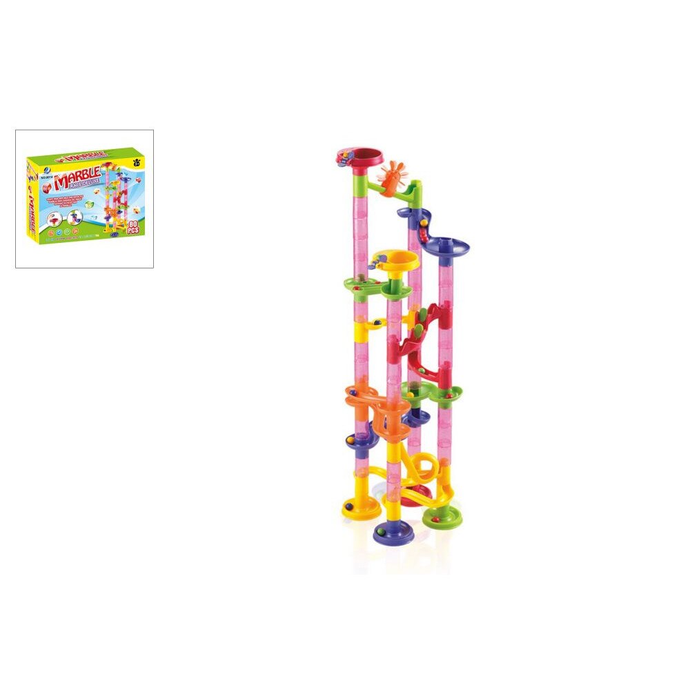 Joc pista Marble racing track deluxe 80 elemente - eMAG.ro