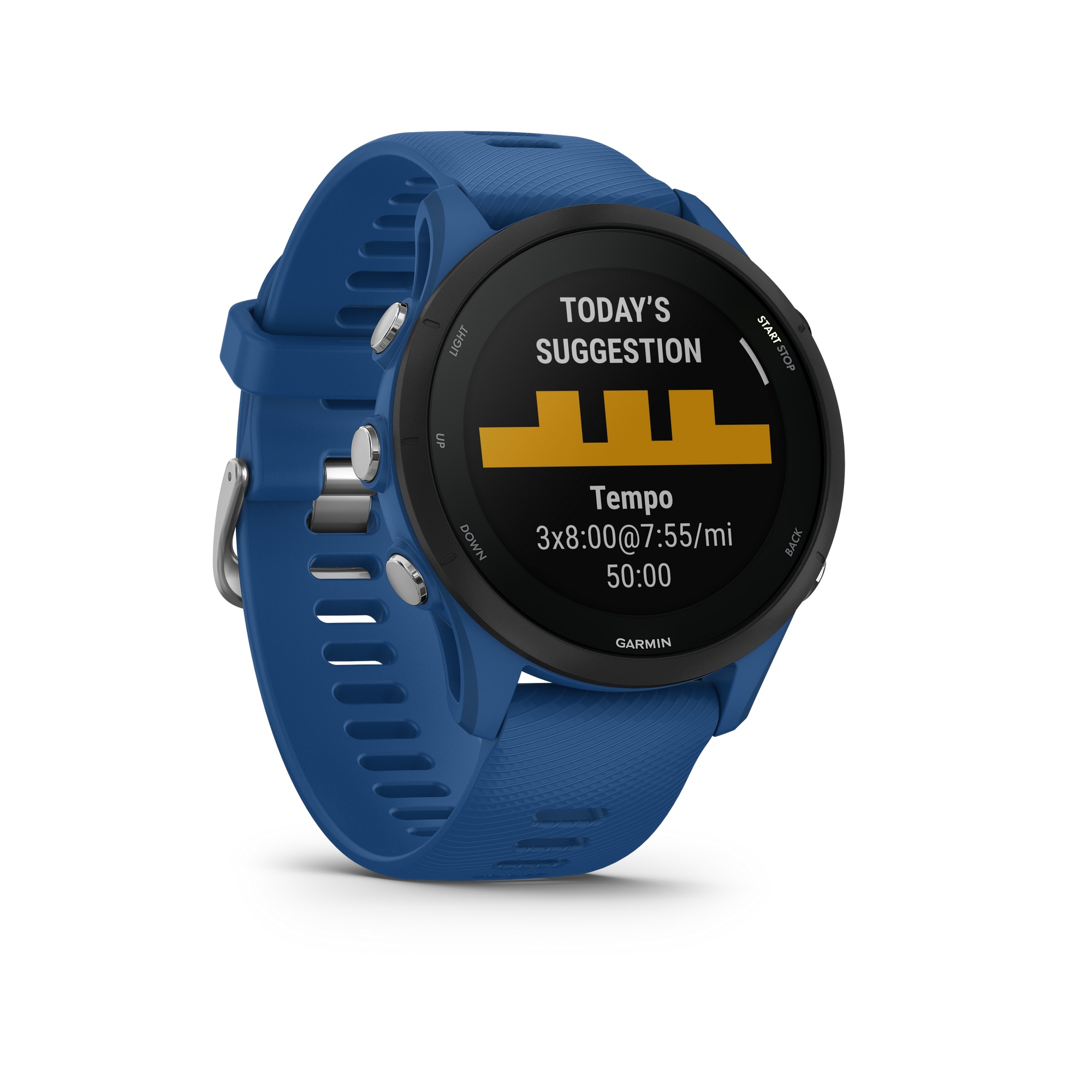 Смарт часовник Garmin Forerunner 255, Tidal Blue - eMAG.bg