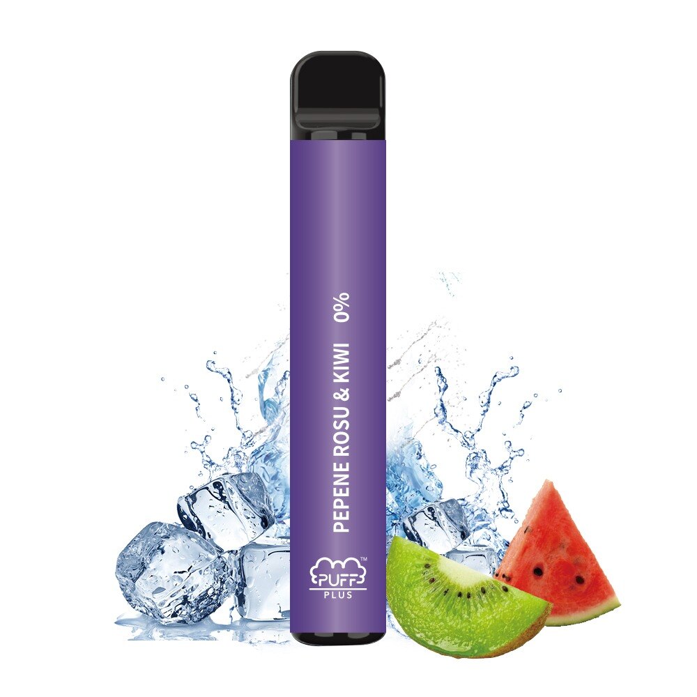 Комплект електронни цигари Puff Plus 800 всмуквания Watermelon & Kiwi 0 ...