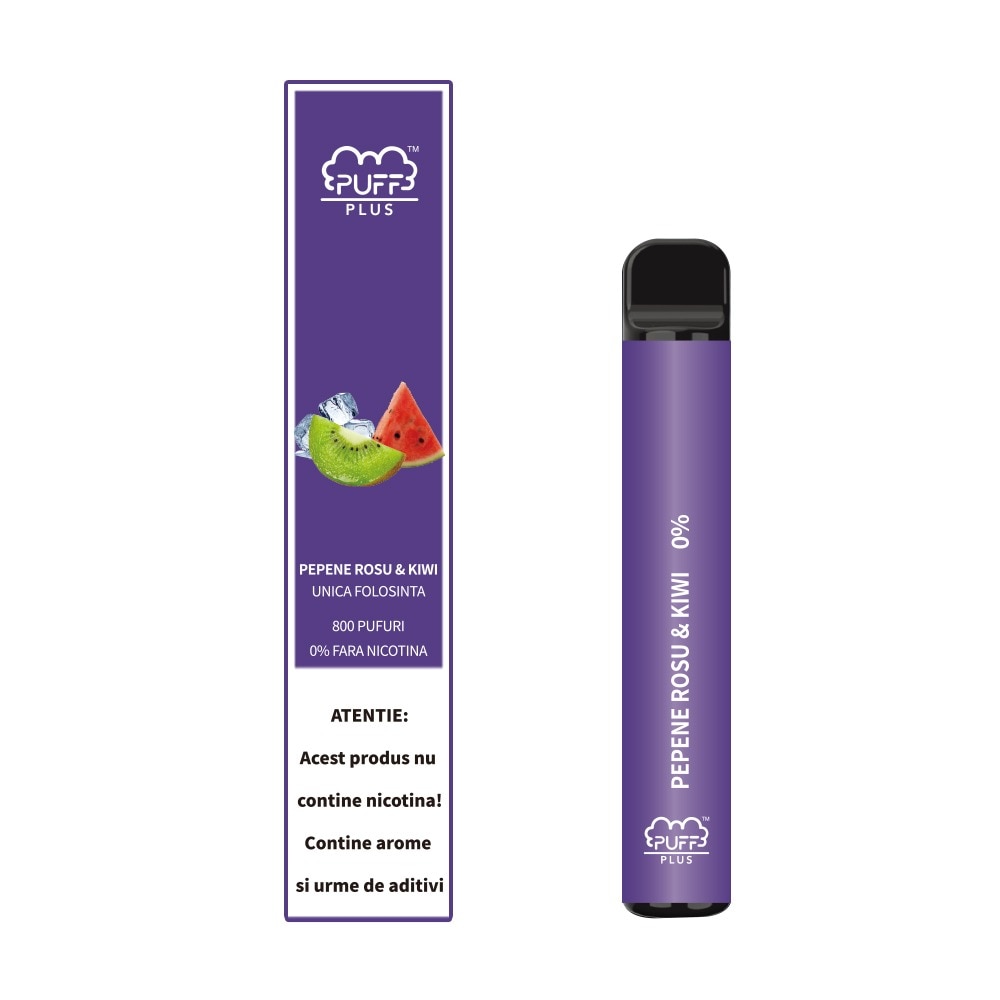 Комплект електронни цигари Puff Plus 800 всмуквания Watermelon & Kiwi 0 ...