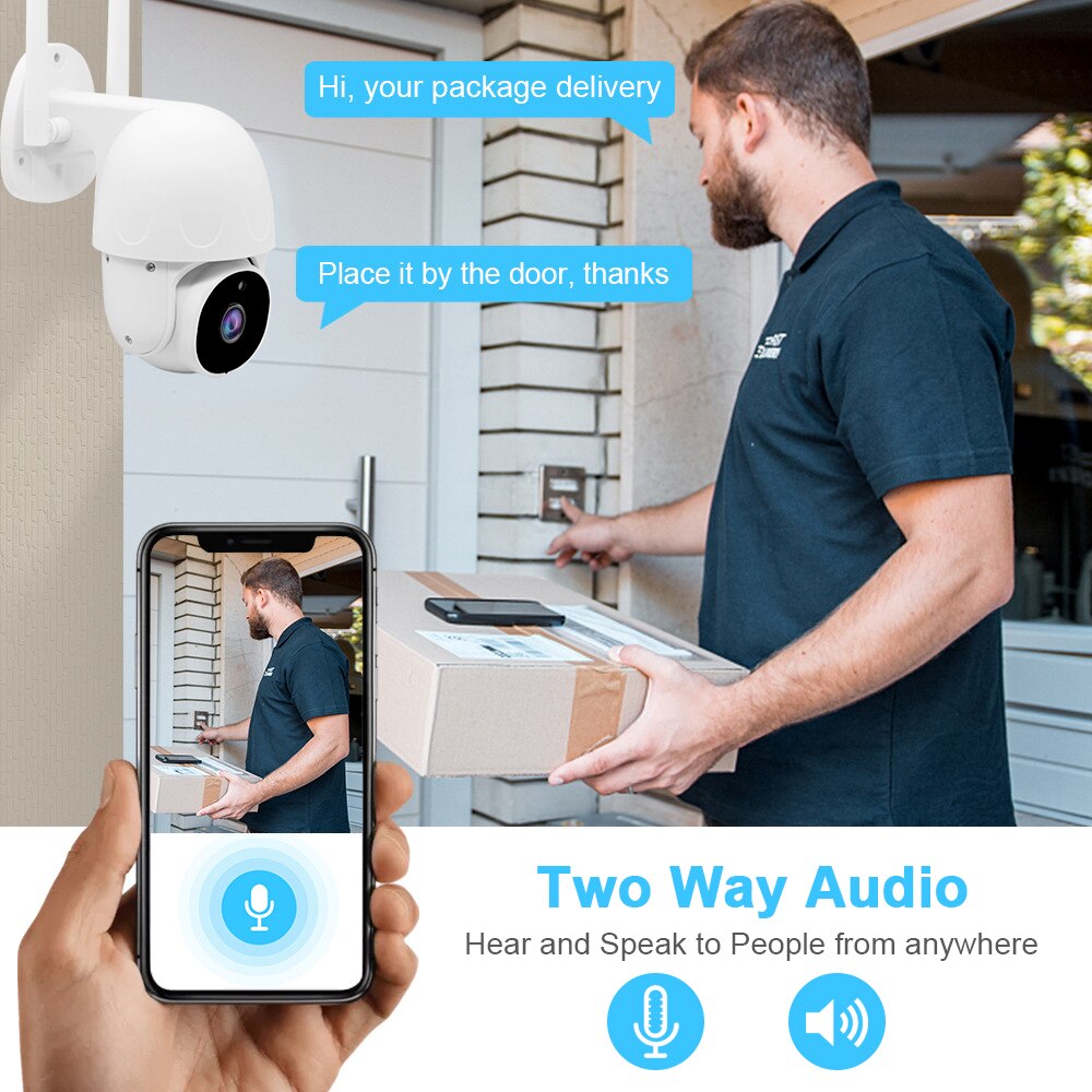 Camera de supraveghere TSS-Wifi IP PTZ cu functii inteligente - eMAG.ro