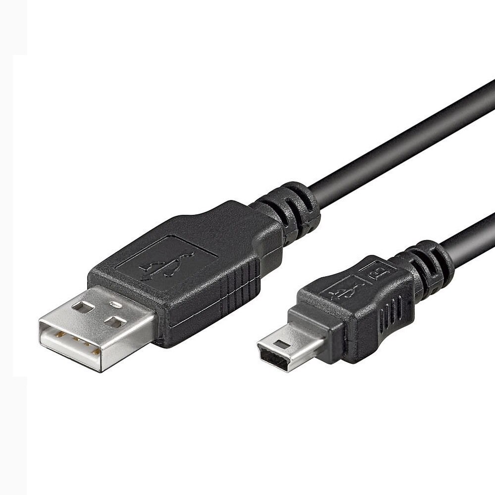 Cablu USB - Mini USB Wireman 161 USB Am-B mini Negru, 1,5 metri - eMAG.ro