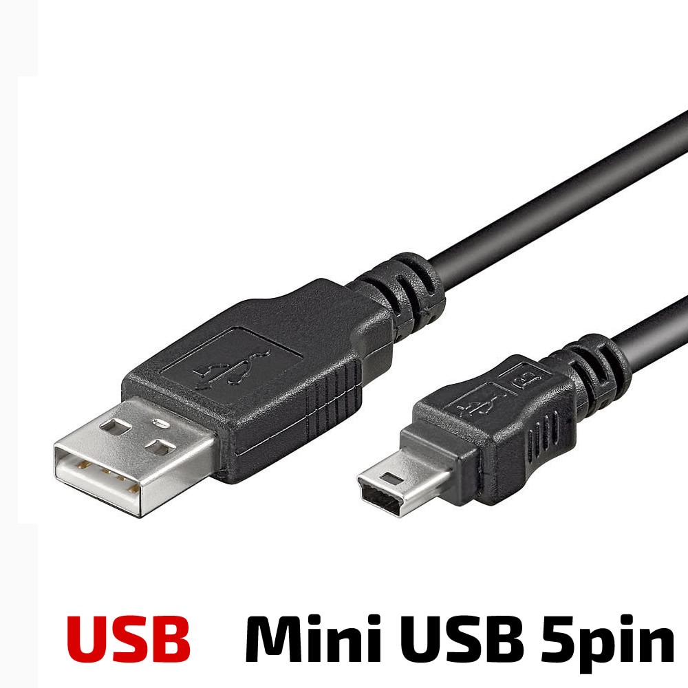 Cablu USB - Mini USB Wireman 161 USB Am-B mini Negru, 1,5 metri - eMAG.ro