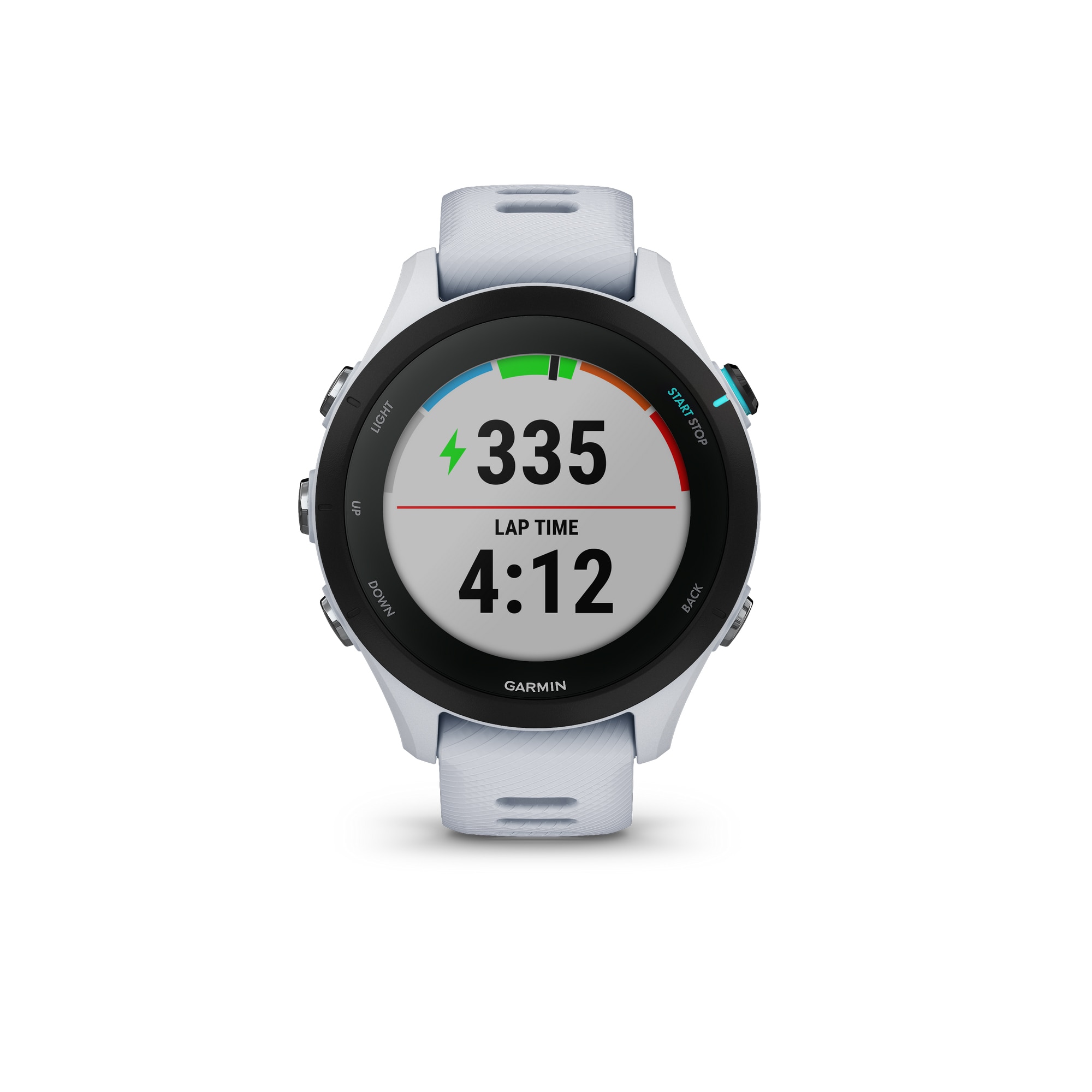 Смарт часовник Garmin Forerunner 255S Music, Whitestone - eMAG.bg