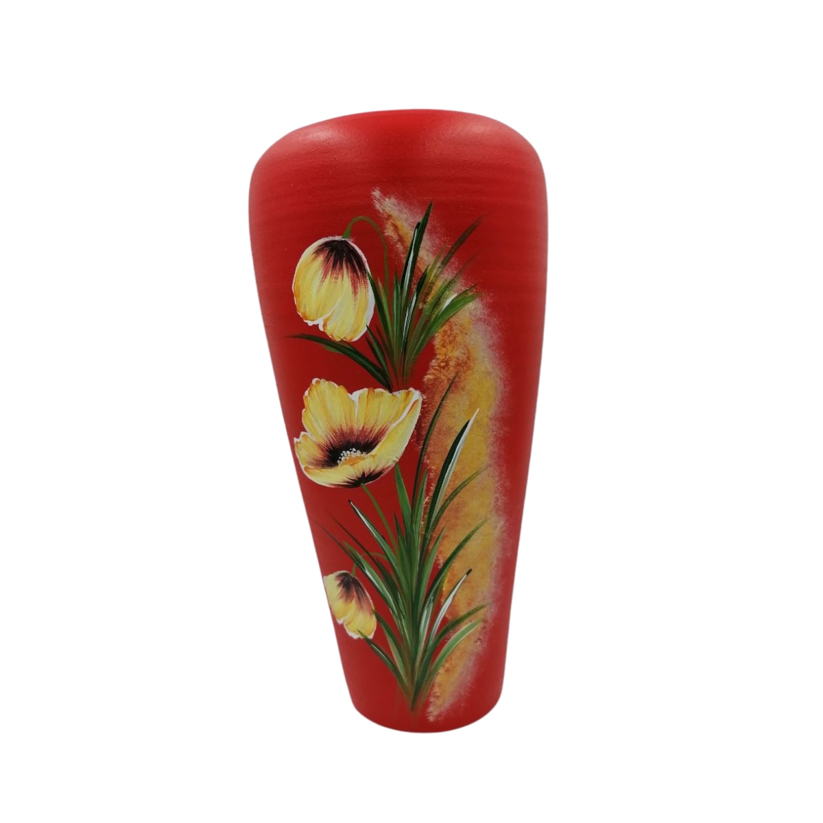 Vaza colorata din ceramica model flori 21 cm Model 7 - eMAG.ro