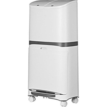 Cos de gunoi cu pedale pe roti, 40 l, functie de separare a deseurilor ...