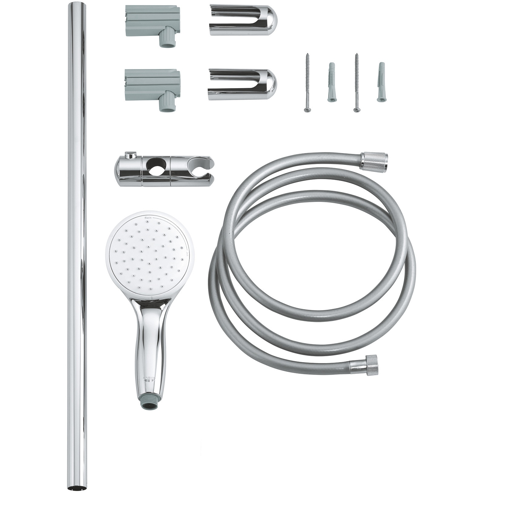 Coloana de dus Grohe Tempesta 27598001, 100 mm, 2 functii, bara 600 mm ...