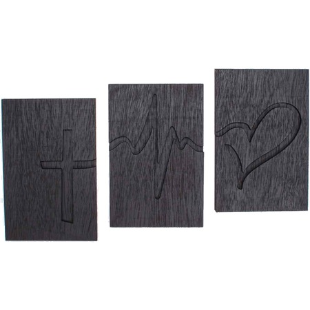 Decor 3 Parti Inima Blank HH1504 pentru Licheni 30x15 cm - eMAG.ro