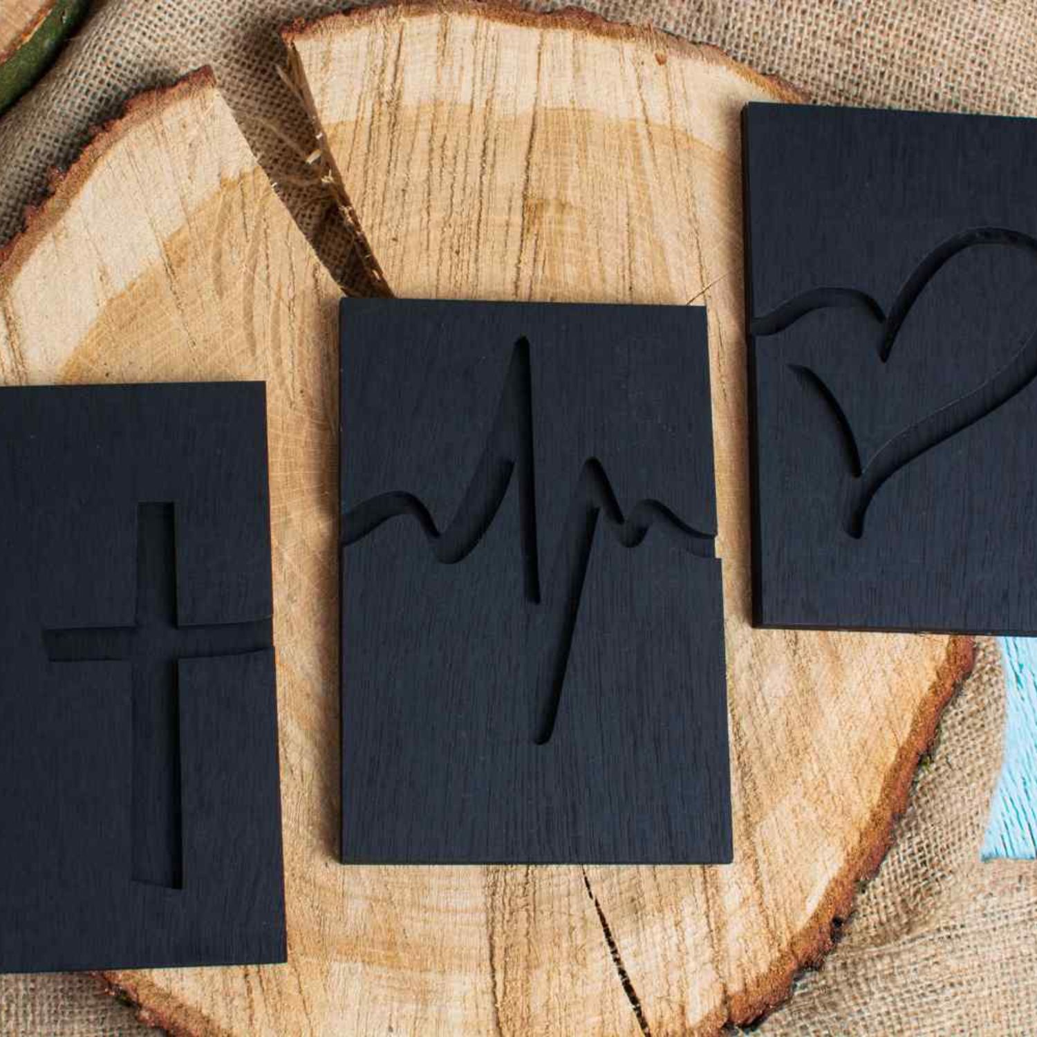 Decor 3 Parti Inima Blank HH1504 pentru Licheni 30x15 cm - eMAG.ro