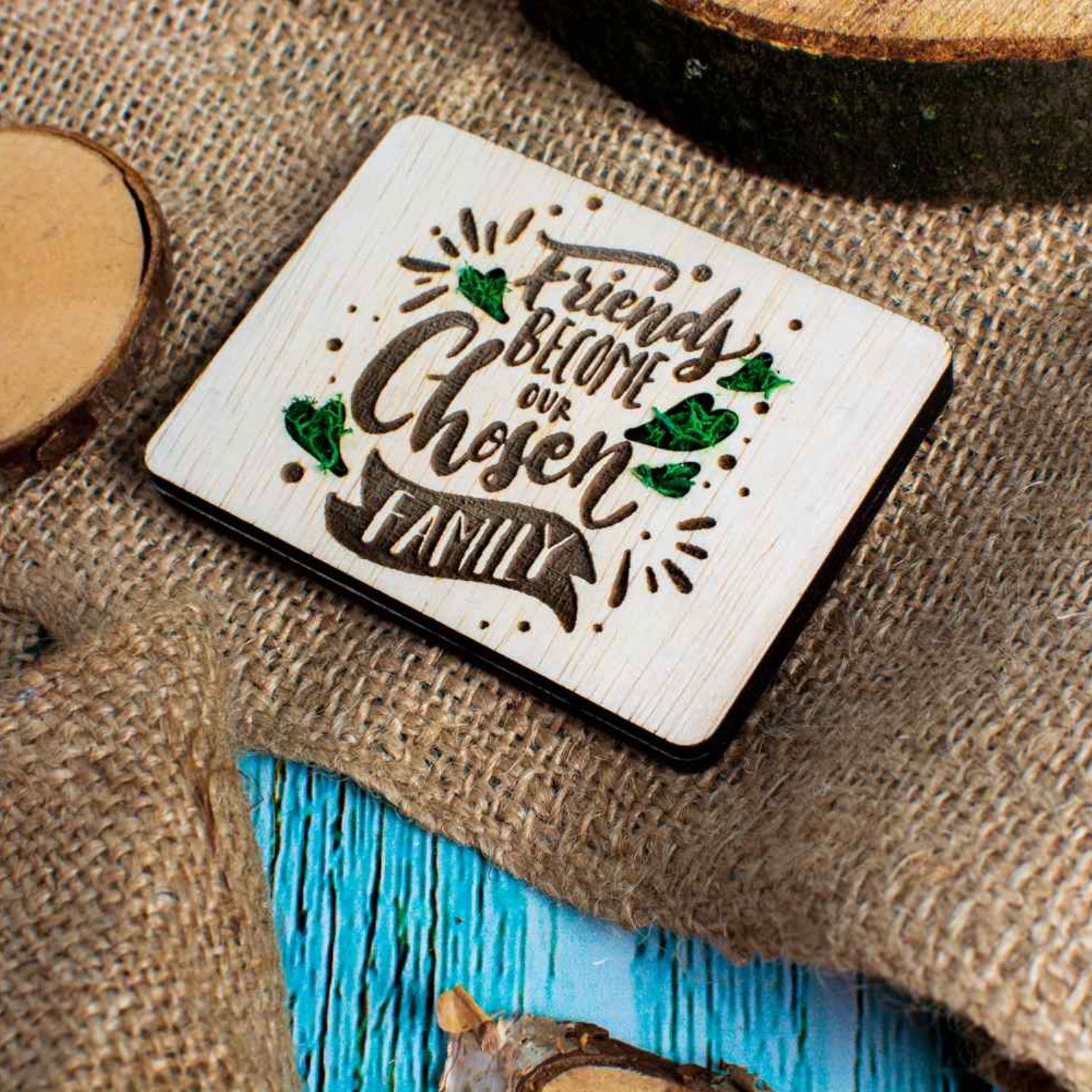 Decor Pretenii devin Familie Personalizat HH1547 din lemn Personalizat ...