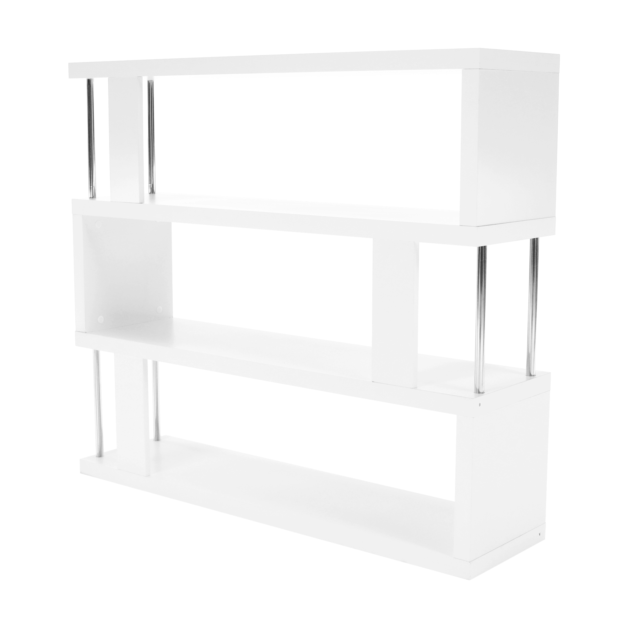 Raft pal alb lucios Benito 110x29x97 cm - eMAG.ro