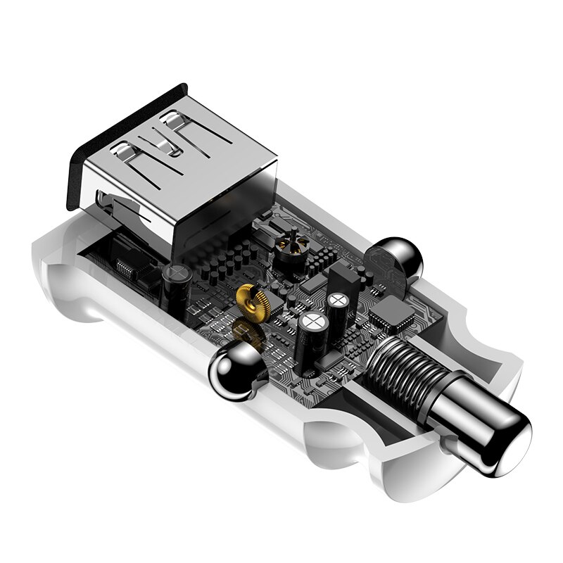 Incarcator auto Baseus CCALL-ML02, 2 porturi USB, 3.1A, Alb - eMAG.ro