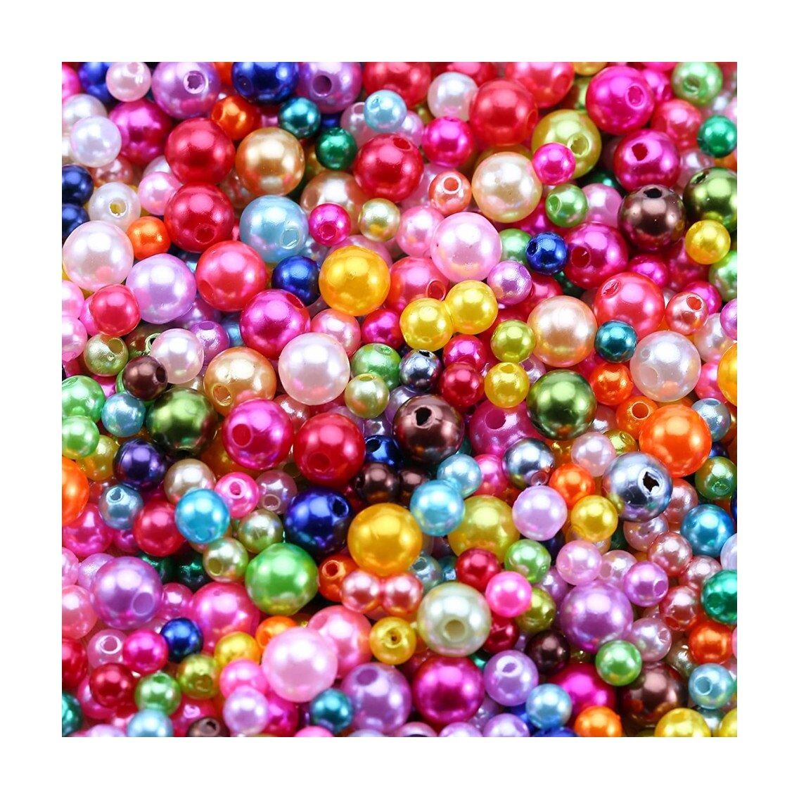 Set de 3500 margele ToBeIT, plastic, multicolor, 5/6/8 mm - eMAG.ro