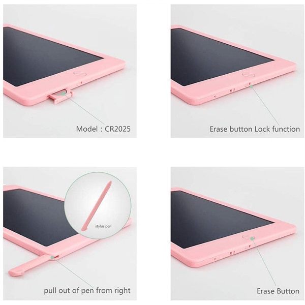 Tableta digitala color LCD Panel, 10 inch, pentru scris si desenat, 27 ...