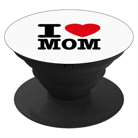 Suport telefon Pop Socket I Love Mom, 4x2.5cm, Multicolor - eMAG.ro