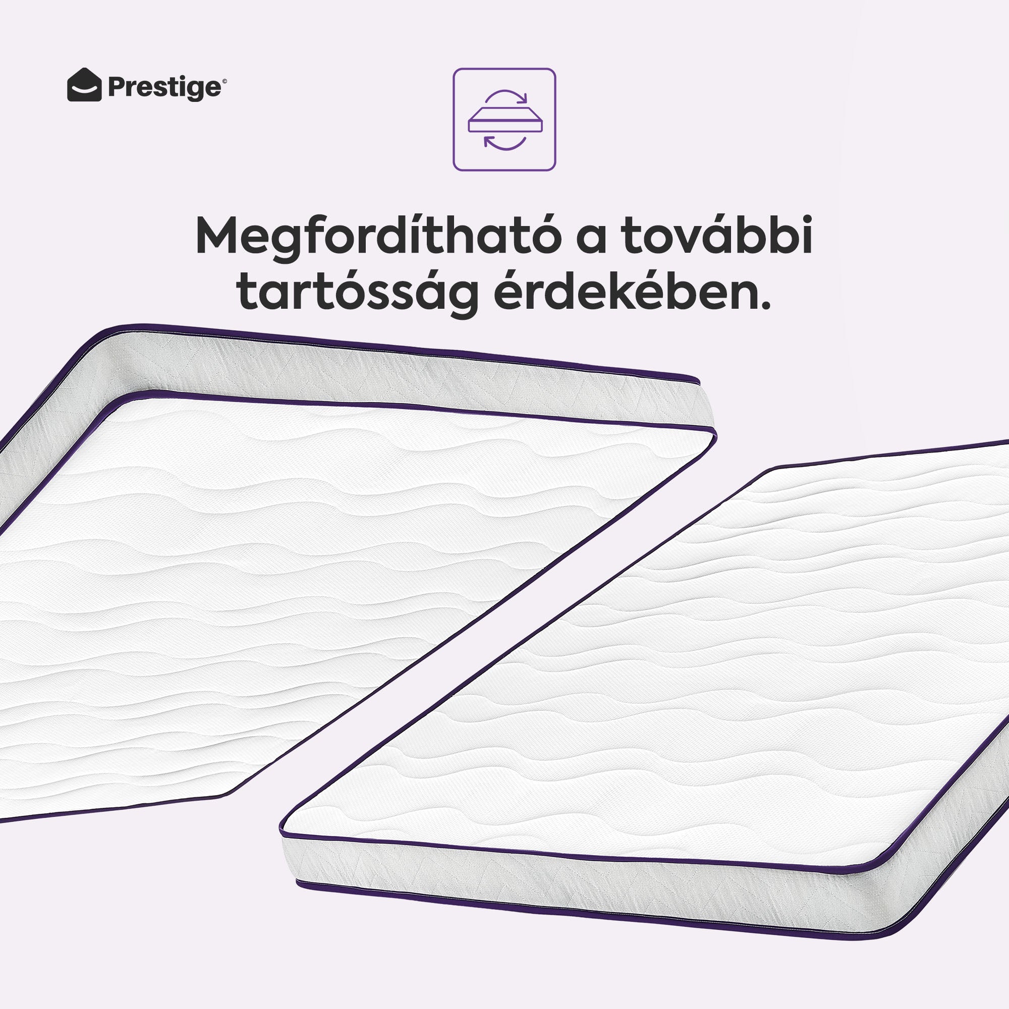 Prestige, Basic Ergo Purple Line ortopéd matrac, 200x80x12 cm ...