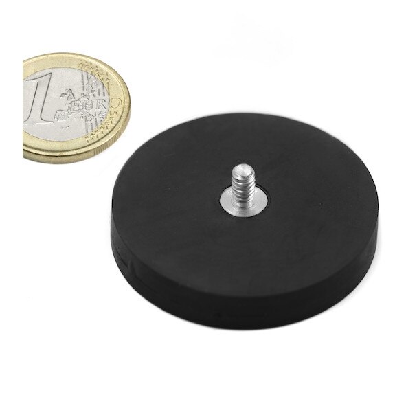 Magnet neodim oala cauciucat D43mm cu filet exterior - eMAG.ro