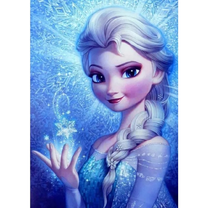 Set pictura cu diamante 5D, OSPE, Model Elsa, 24.8x34.8 cm, Multicolor ...