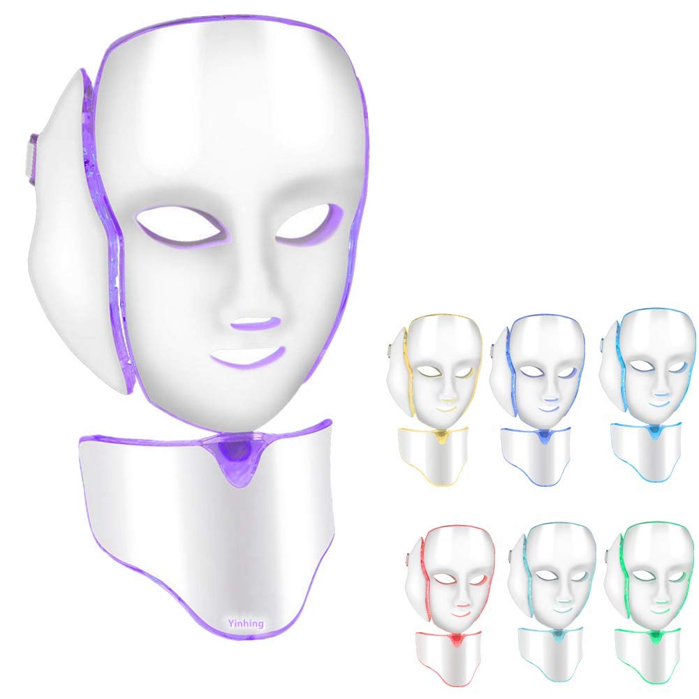 Masca LED Cosmetica Tratament Fotoni Fata si Gat, Neo™ Beauty, Anti ...