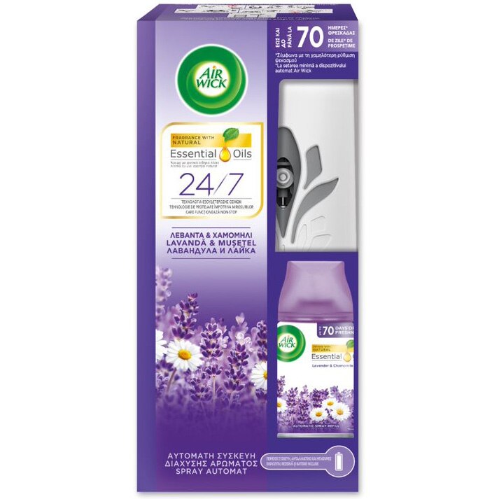 Odorizant de camera Air Wick Freshmatic Complete Lavanda si Musetel ...