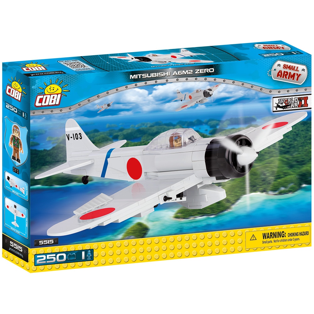 Set De Constructie Cobi, Small Army II WW Planes, Avion Mitsubishi A6M2 ...