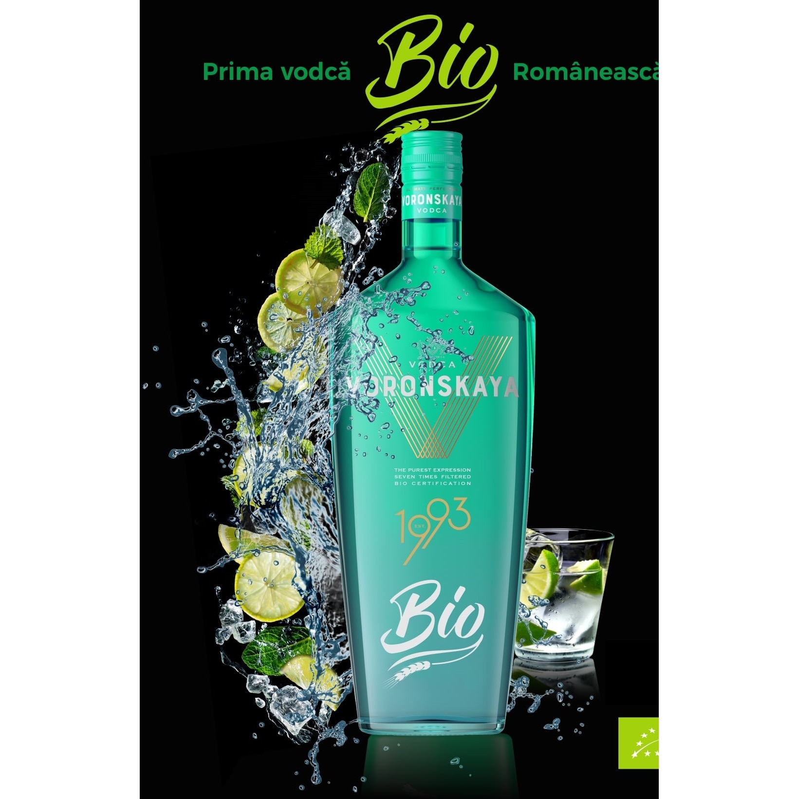 Vodca Voronskaya BIO, 37.5%, 0.5 l - eMAG.ro