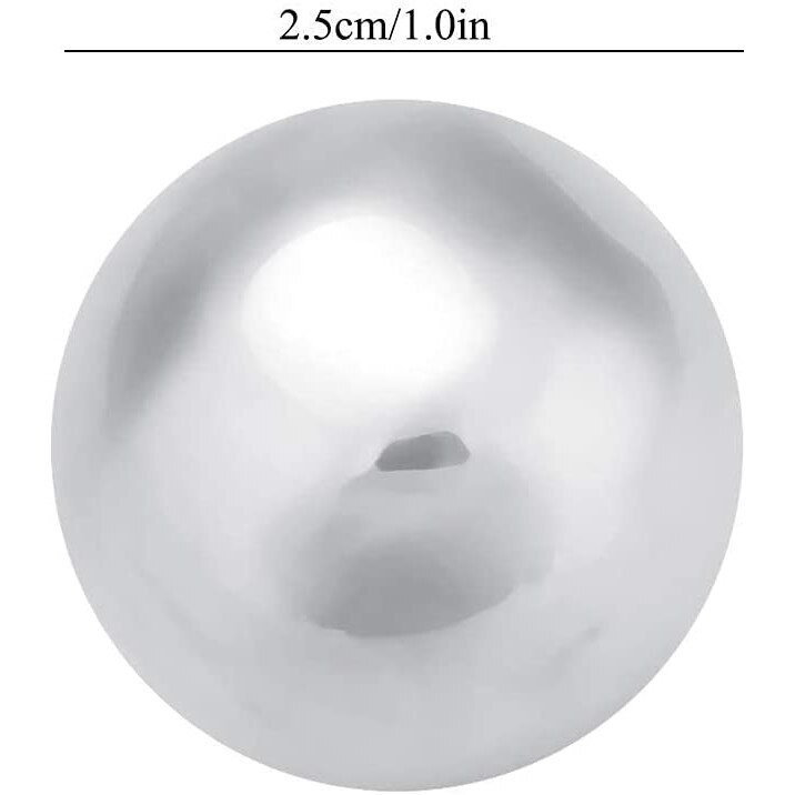 Set 8 pietre whisky, Flyme, Inox, Model sfera, Argintiu - eMAG.ro