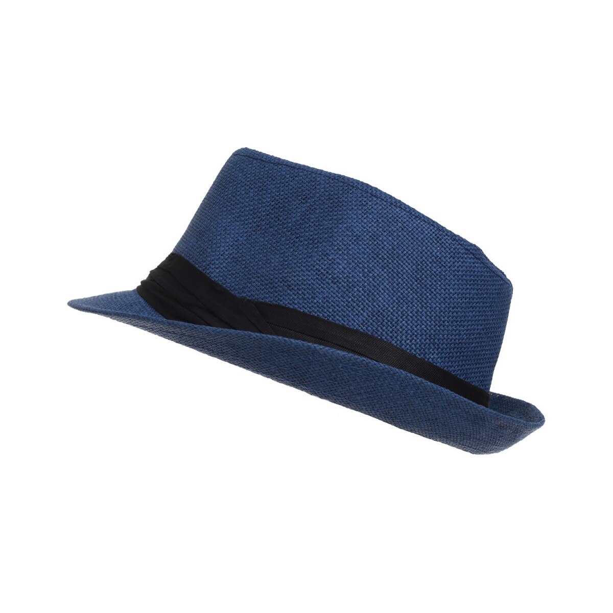 Palarie fedora barbat paie banda neagra PAMI, PB-1221-210 58 cm ...