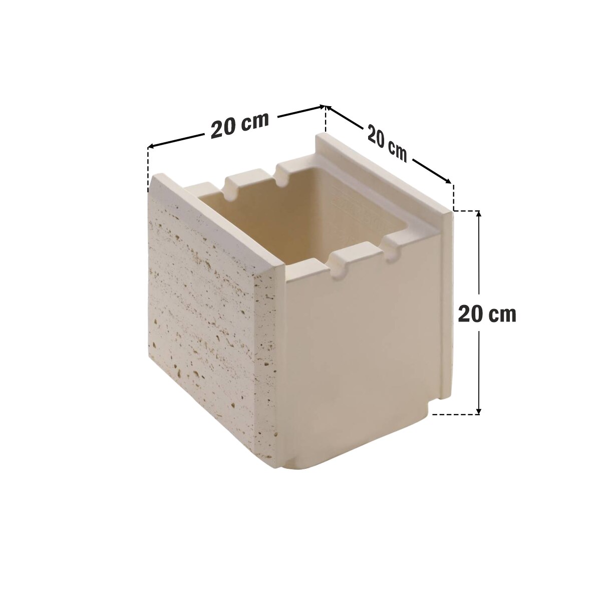 Boltar finisiat, TRAVERSTONE BLOCK, STAR STONE, jumatate de element de ...