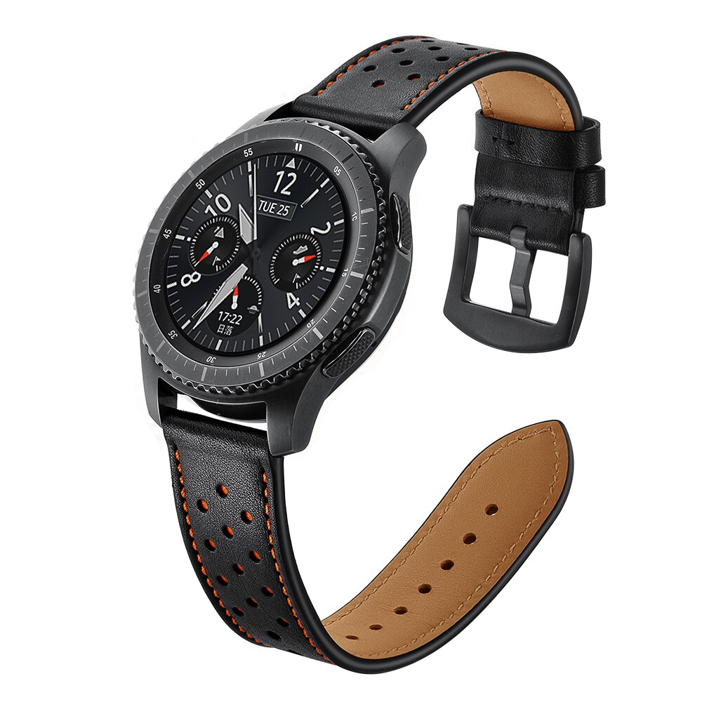 Curea ceas piele naturala DALBAN®, compatibila cu smartwatch Huawei ...