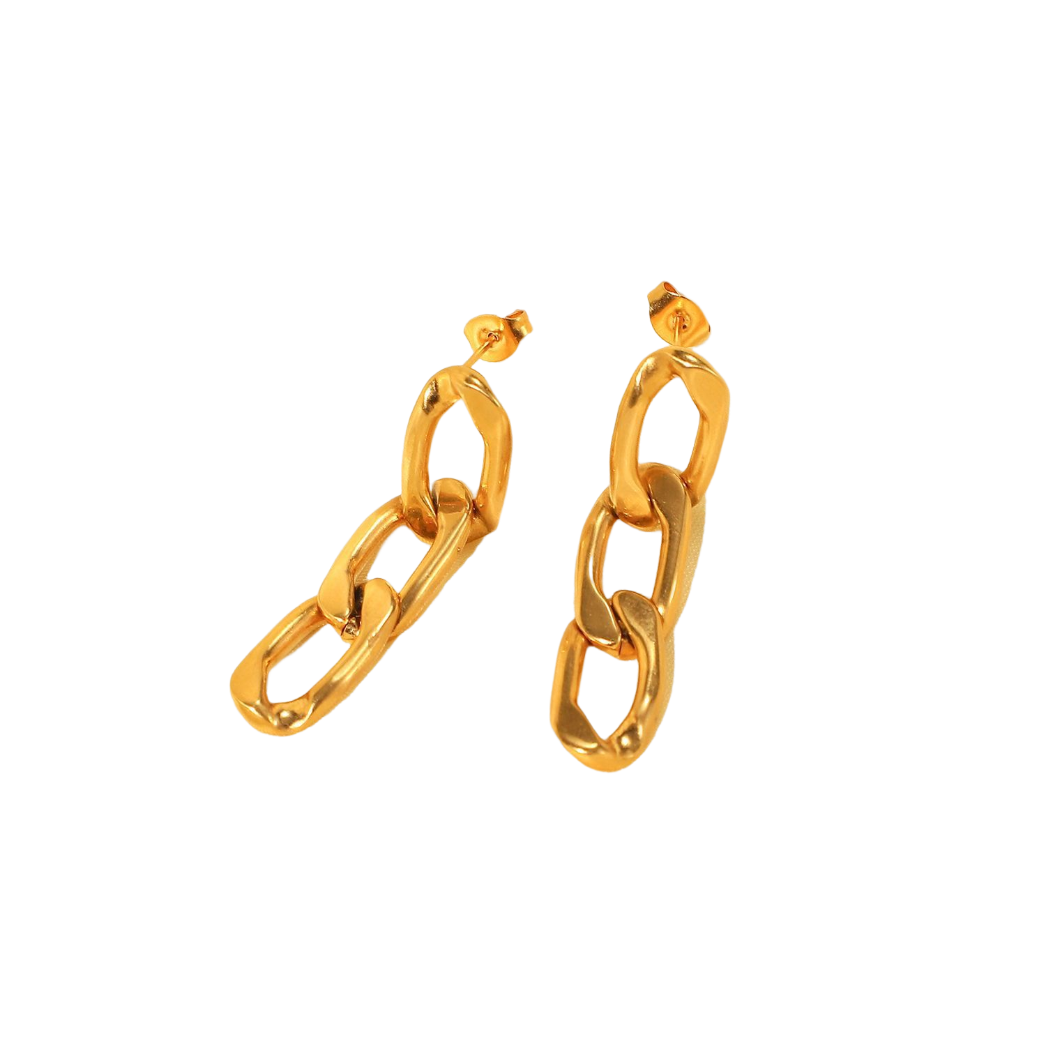 Cercei lungi din lant cubanez de inox - eMAG.ro