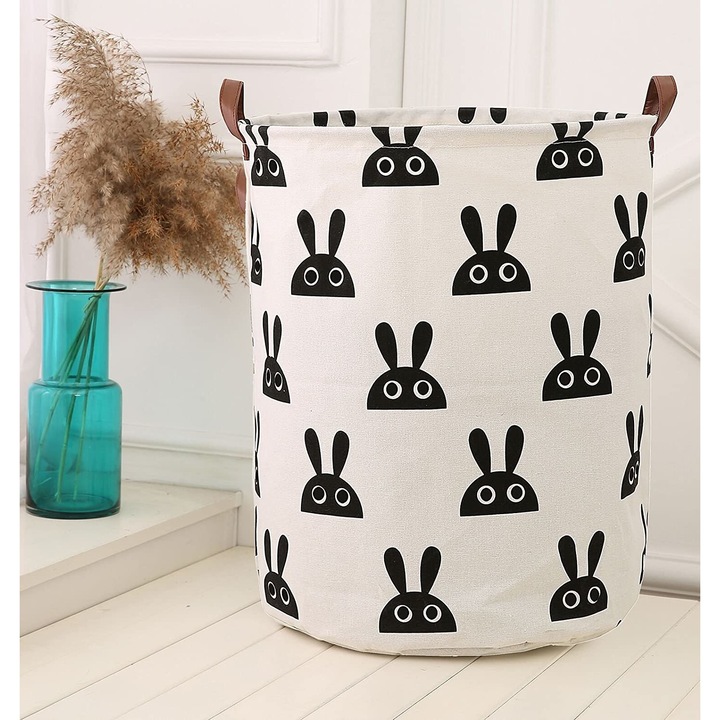 Cos Pliabil Pentru Jucarii, rufe, bumbac canvas, impermeabila, 40 x ...