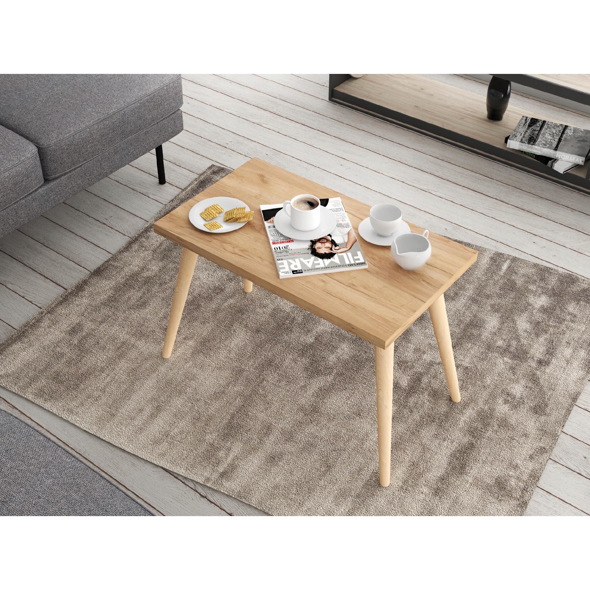 Masuta de cafea, Lemn/PAL, 70x40 cm, Maro - eMAG.ro