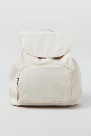 OVS, Rucsac din material textil cu clapa, Crem - eMAG.ro