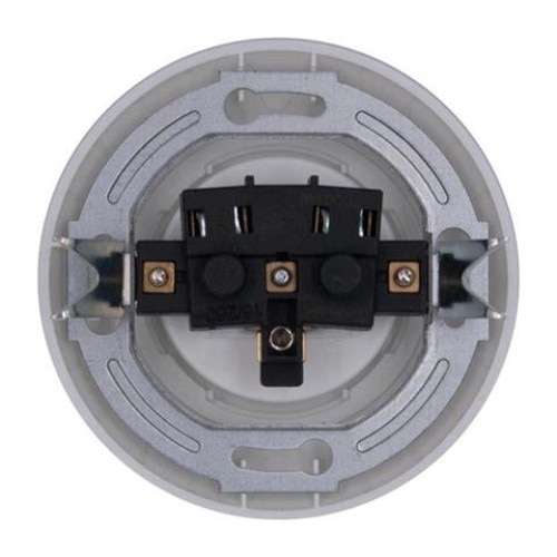 Priza schuko retro vintage rotunda alba 230V 16A - eMAG.ro