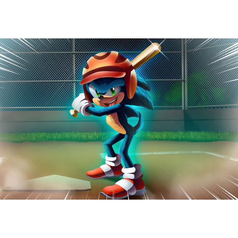 Poster Sonic The Hedgehog Baseball, 61x90cm, poster490, Multicolor ...