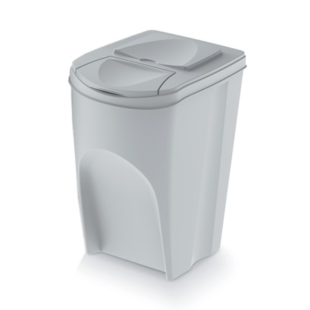 Cos pentru segregarea gunoiului Sortibox, IKWB, 35l, alb - eMAG.ro