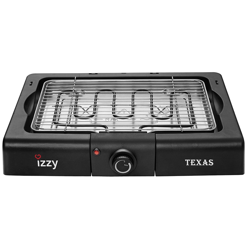Gratar electric BBQ Texas 2400 IZ-8102, Izzy, 2400W, Negru - eMAG.ro