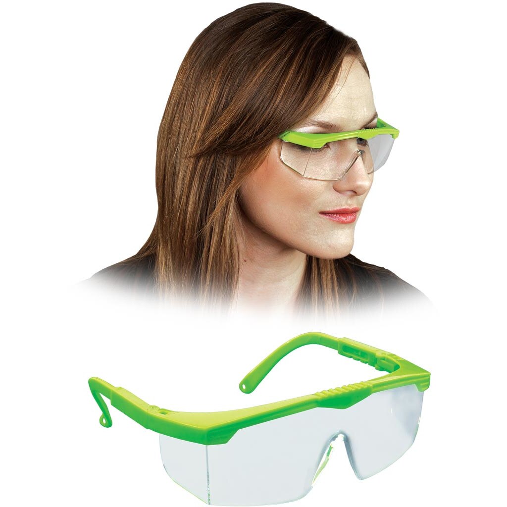 Ochelari de protectie GOG-LEARN, Transparent/Verde - eMAG.ro
