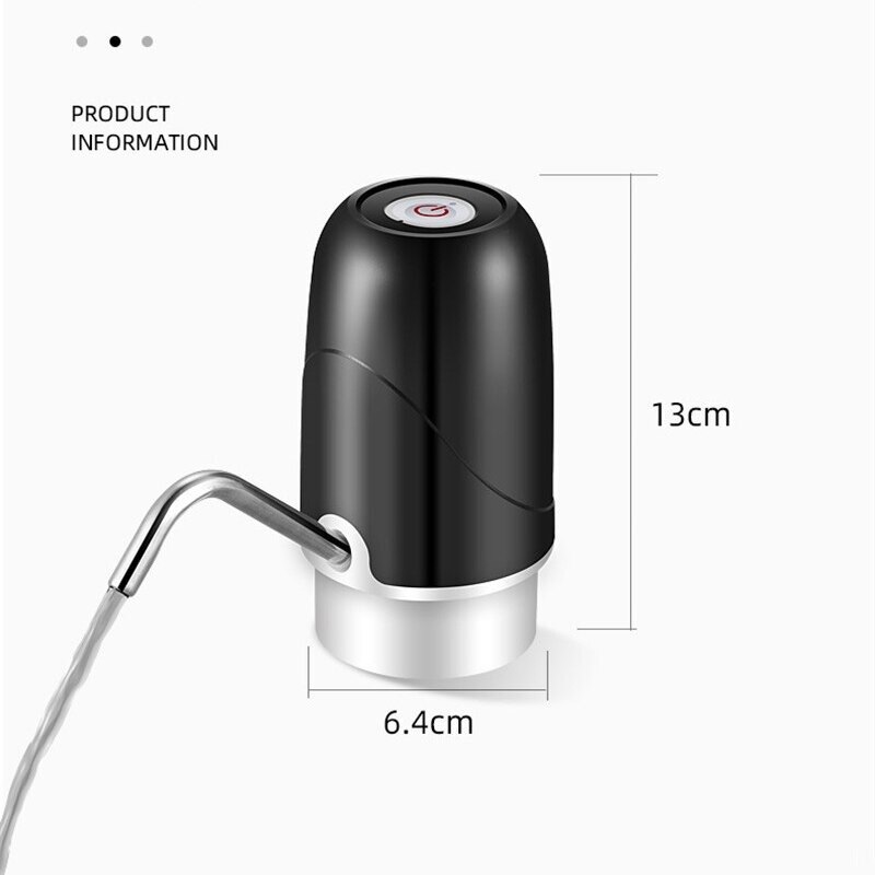 Dozator de apa electric, USB, 3-20 l, Negru - eMAG.ro