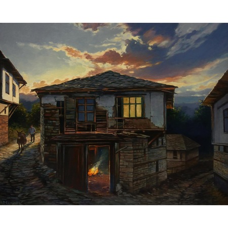 Pictura dupa numere, ITA ART, Along the sunset path, 40x50cm ...