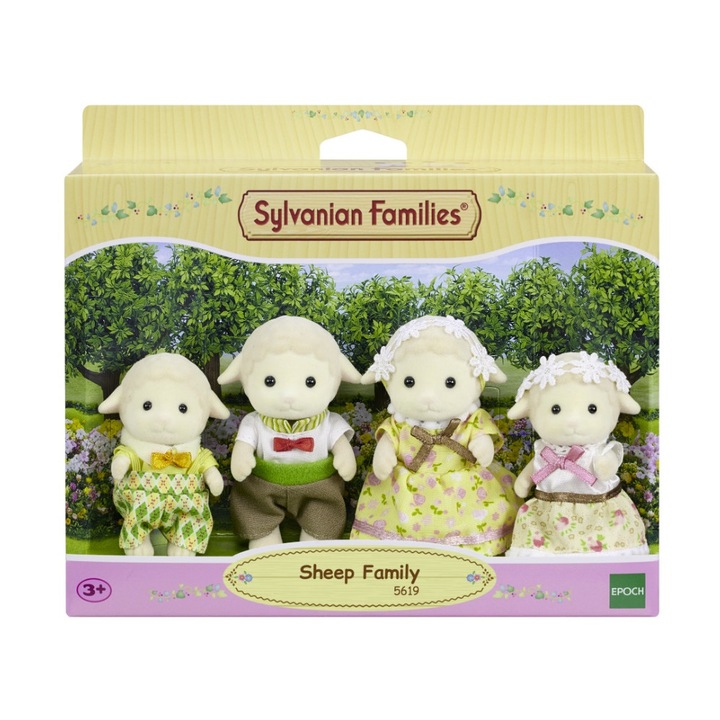 Set 4 Figurine, Sylvanian Families Sheep Family, 8 cm - eMAG.ro